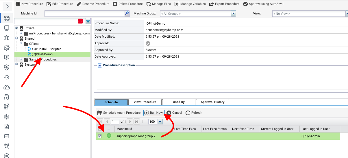 Deploy Quickpass Agent Using Kaseya VSA v9 – CyberQP
