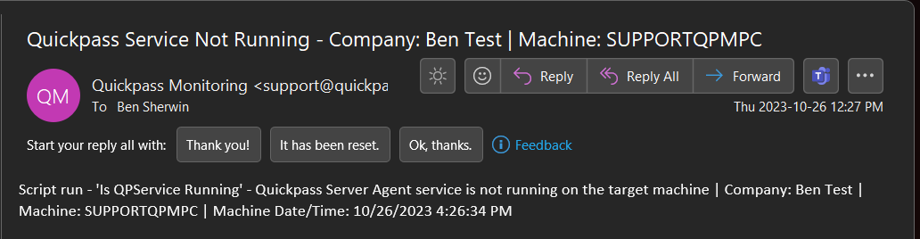 QP Service Monitoring in CW Automate – CyberQP