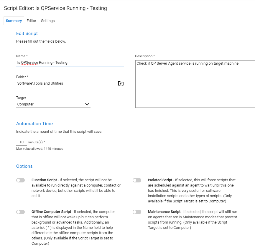 QP Service Monitoring in CW Automate – CyberQP