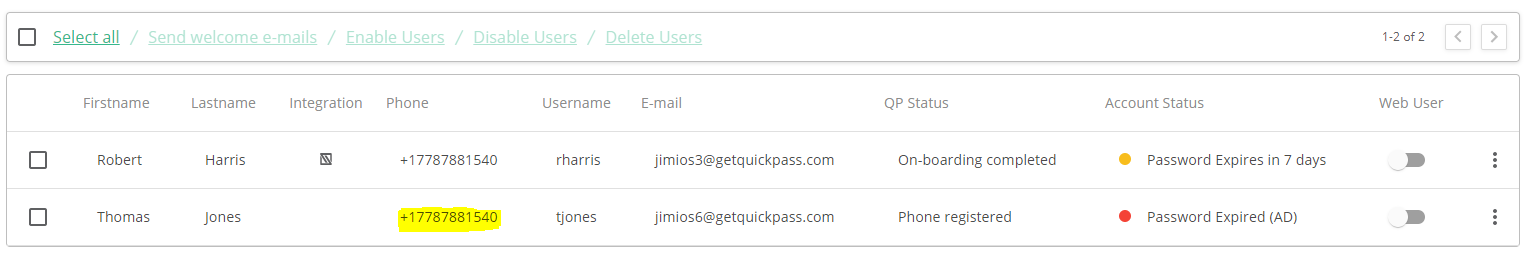 How to On-board Mobile App Users in Quickpass – Quickpass Software