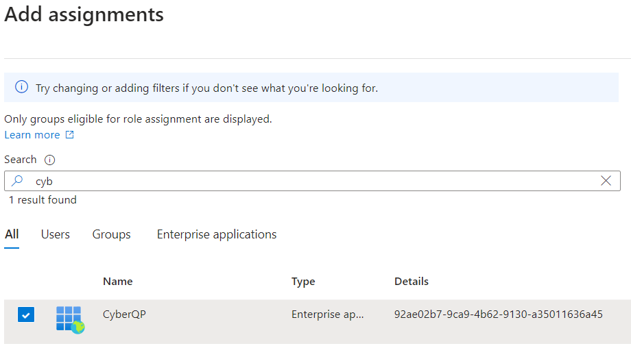 How To - Connect a Microsoft GCC High Tenant to CyberQP Customer ...